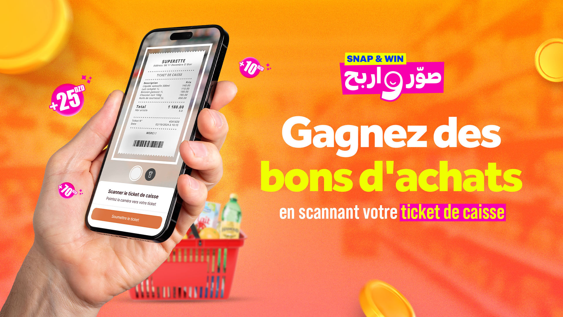 Gagnez des bons d’achat en scannant votre ticket de caisse avec “temtem ...